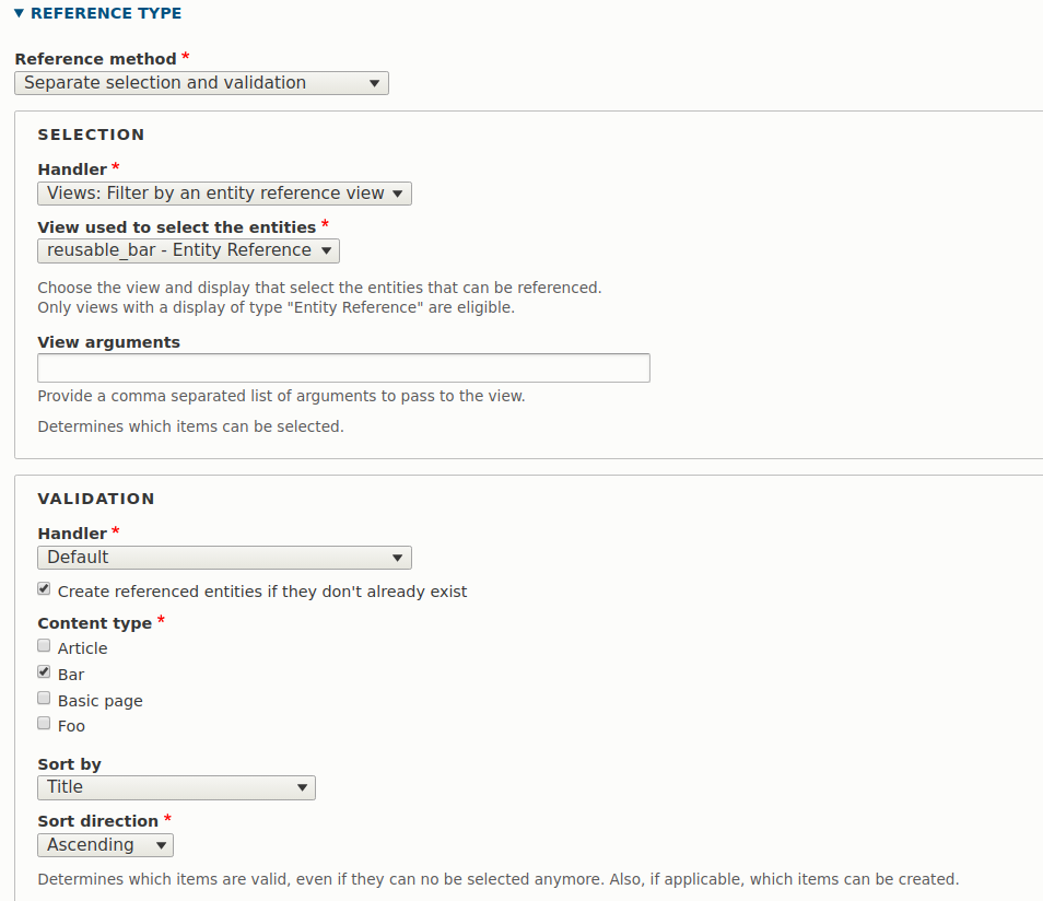 Entityreference Selection And Validation